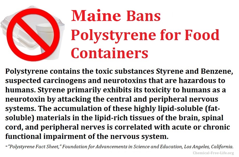Maine becomes first US state to ban Styrofoam – Chemical Free Life