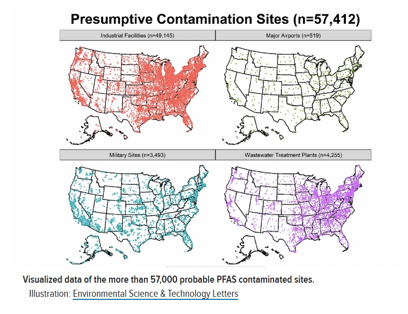 US PFAS Contamination Map: Study – Chemical Free Life